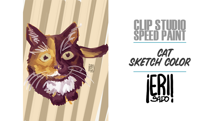 Watch How to Draw a Cat in Color with Clip Studio Paint – Erisado